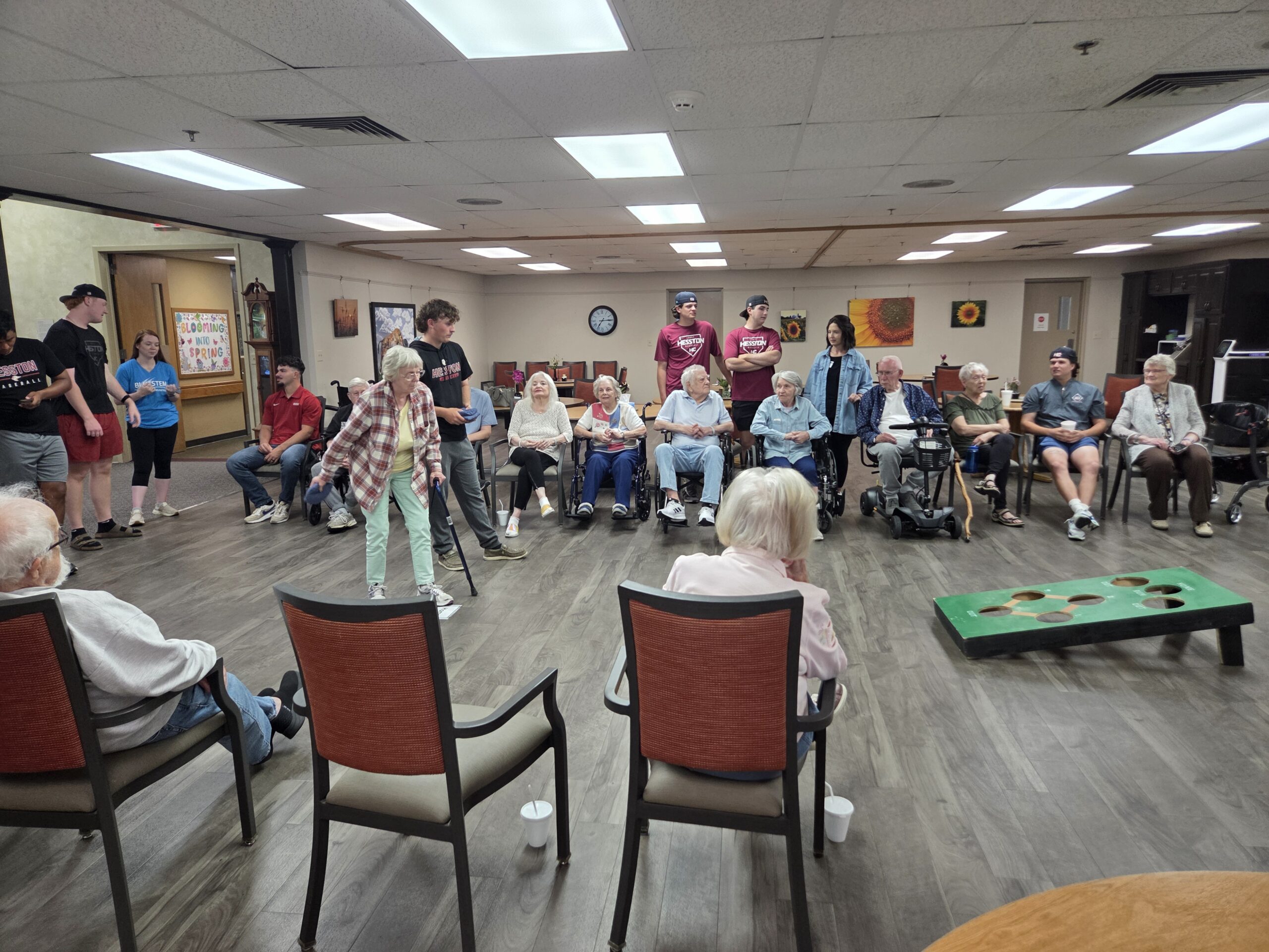 Beanbag baseball connects Hesston athletes with senior community - The ...